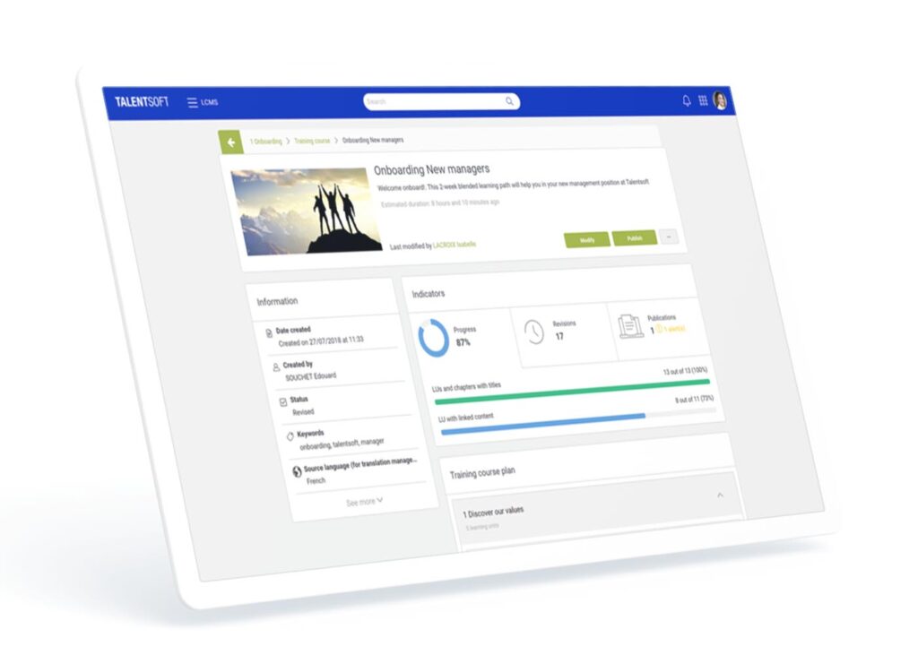 Logiciel E-Learning par Cegid Talentsoft