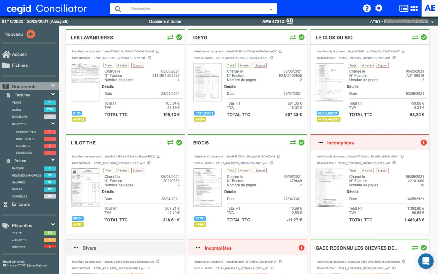 Cegid Conciliator, l'automate de production comptable intelligent